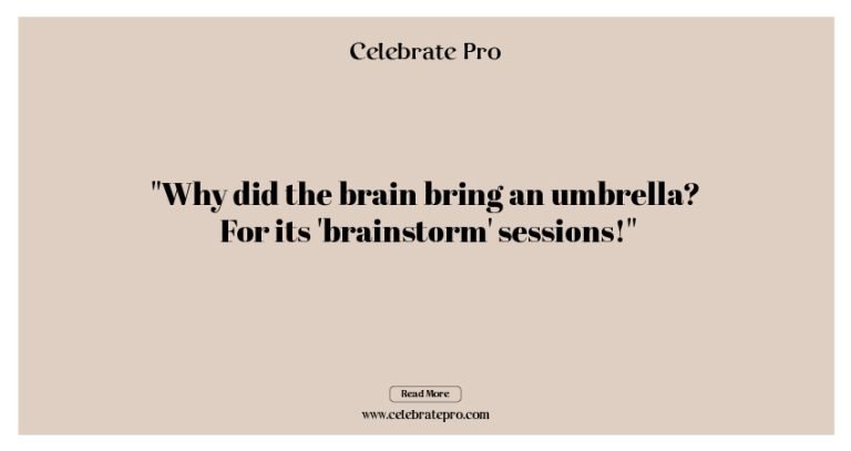 113+ Some Fun Brain Puns Ideas for a Good Laugh | Celebrate Pro