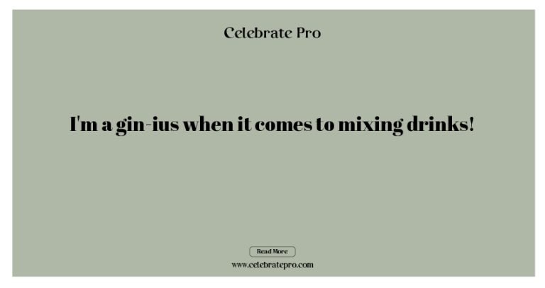 109+ Gin Puns That Will Leave You Distilled with Laughter