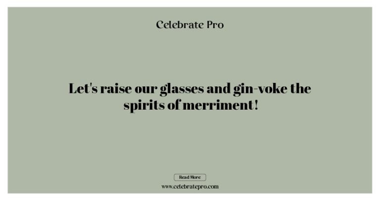 109+ Gin Puns That Will Leave You Distilled with Laughter